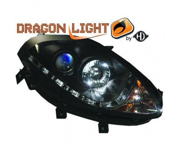 Paire de phares design à LED, noir pour Fiat STILO 2007->> 419,90 ...