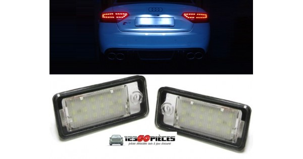 Feux LED plaque immatriculation Audi A3 A4 A6 Q7 39,90 € Pièces Design 123GOPIECES Livraison ...