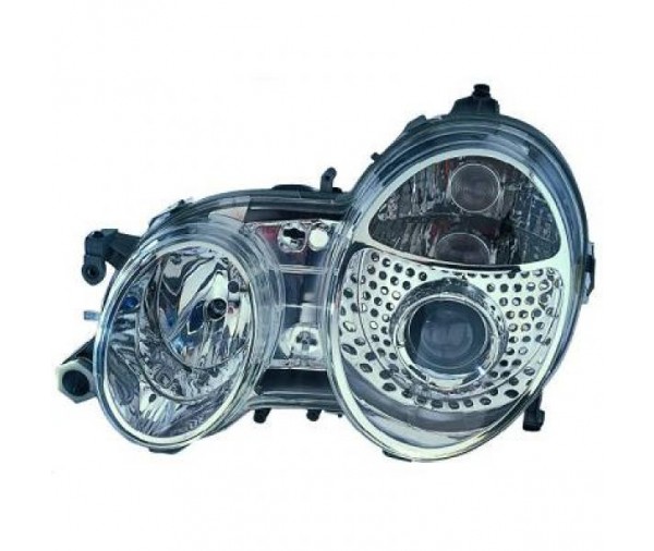 Paire de phares design XENON, chrome pour Mercedes CLK (W208) 1997-2002 ...